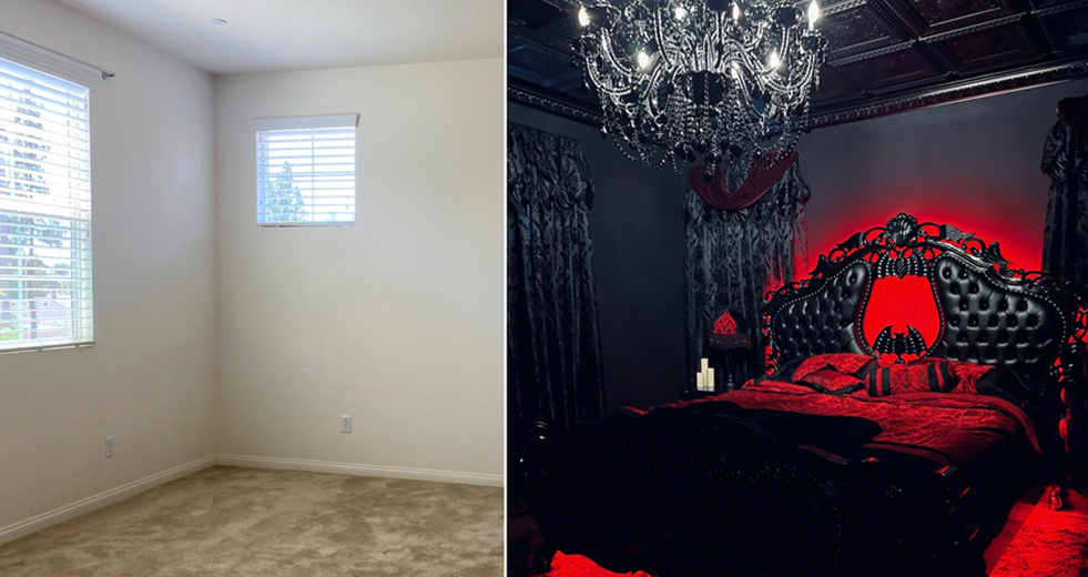 Goth Vampire Bedroom - The Johnson Lair